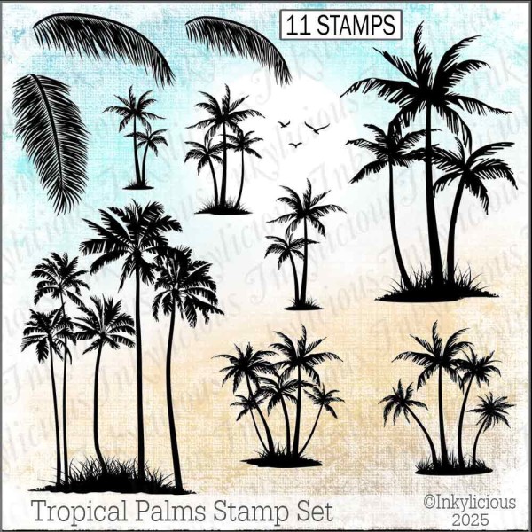 Palm Tree Silhouette Stamp Stamp Brushes Procreate Tree Stamps